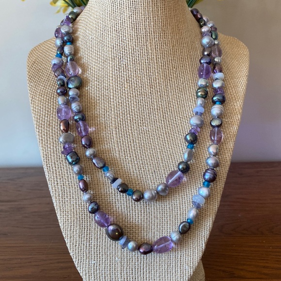 Honora | Jewelry | Honora Genuine Cultured Freshwater Pearlamethyst ...